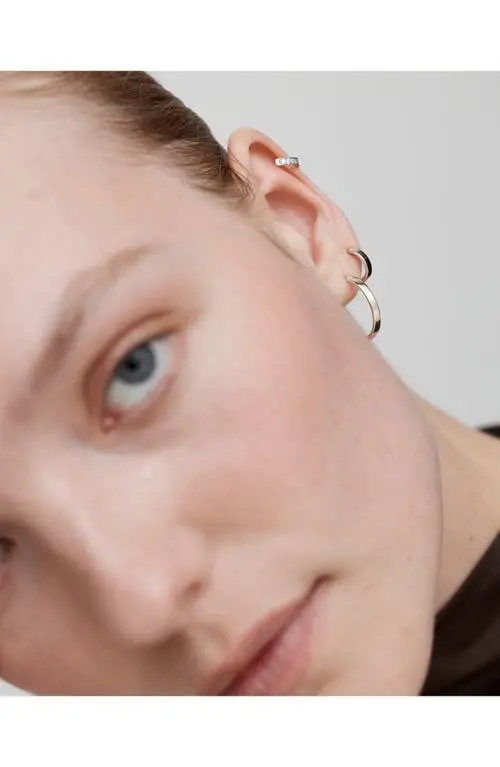 Monica Vinader Essential Huggie Hoop Earrings - Sterling Silver
