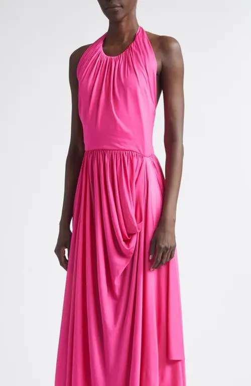 Givenchy Draped Jersey Halter Neck Gown
