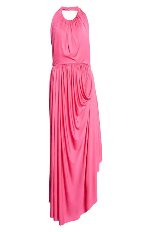 Givenchy Draped Jersey Halter Neck Gown