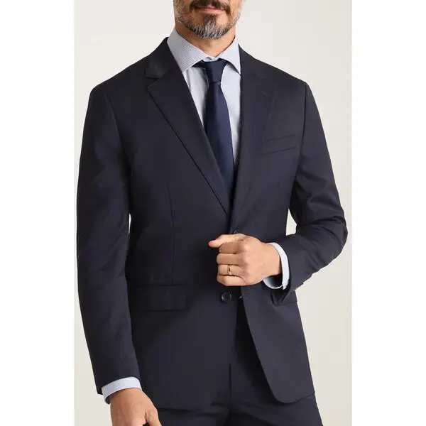 Bonobos Jetsetter Slim Fit Stretch Wool Suit Jacket - Navy