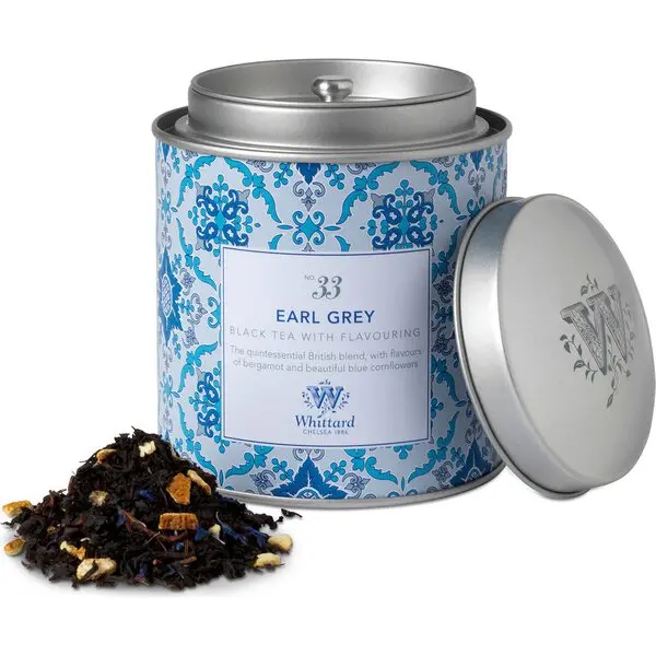 WHITTARD OF CHELSEA Earl Grey Loose Leaf Tea Caddy - Grey Tea