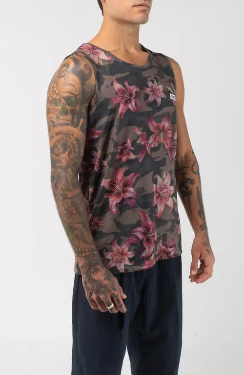 VAST Aqua Terra Floral Blend Performance Tank Top