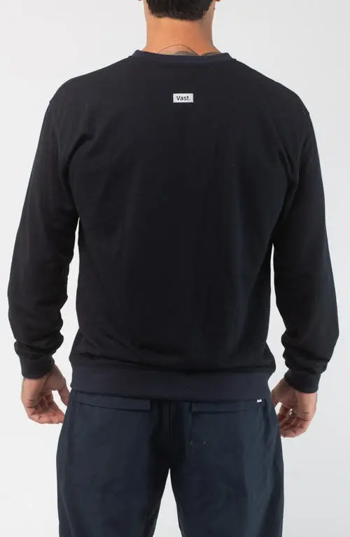 VAST Elements Lightweight Crewneck Sweatshirt - Black