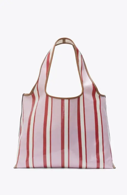 3.1 Phillip Lim Dual Stripe Market Tote - Blue-pink Multi