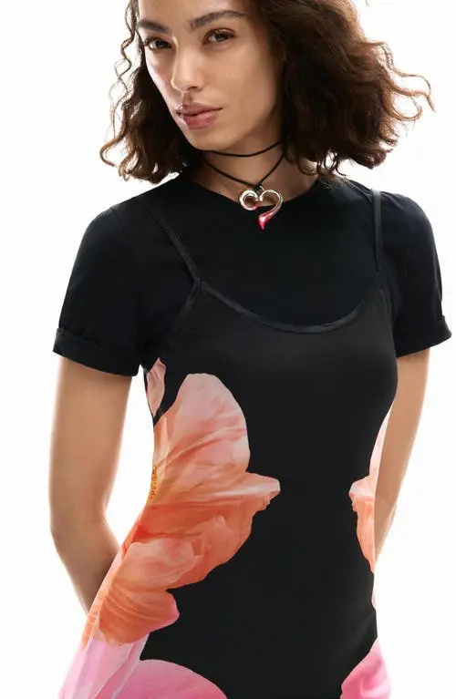 Desigual Floral Print Minidress
