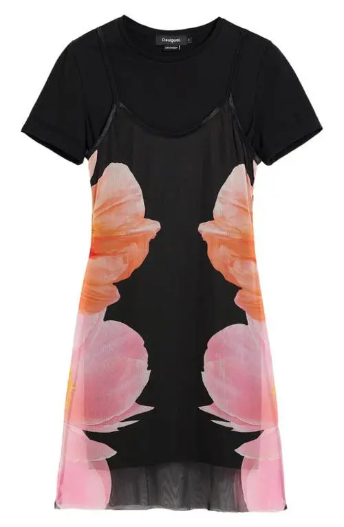 Desigual Floral Print Minidress