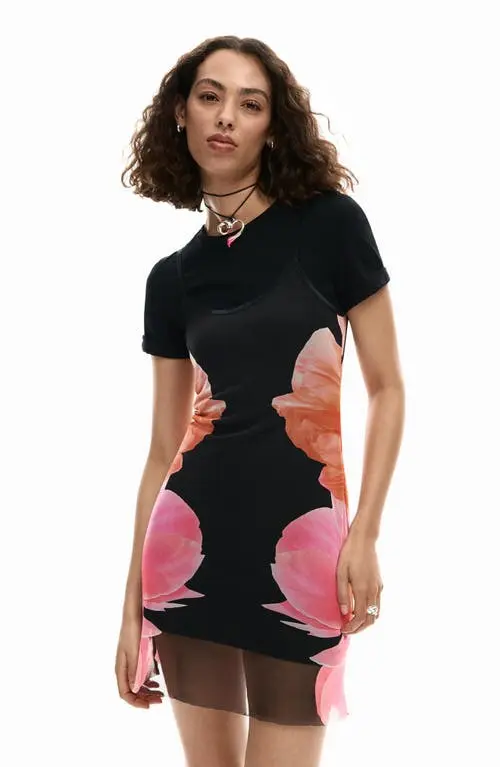 Desigual Floral Print Minidress