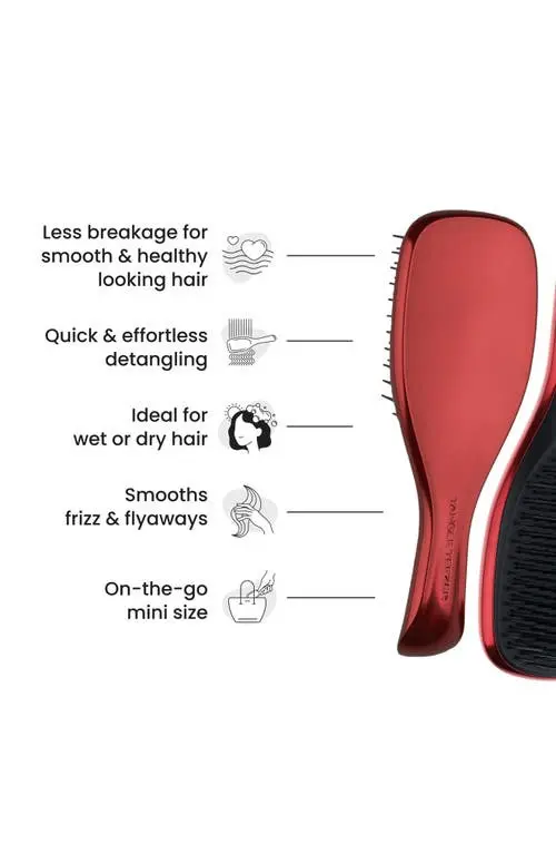 TANGLE TEEZER The Devil Wears Prada X Mini Ultimate Detangler Brush - Red Chrome