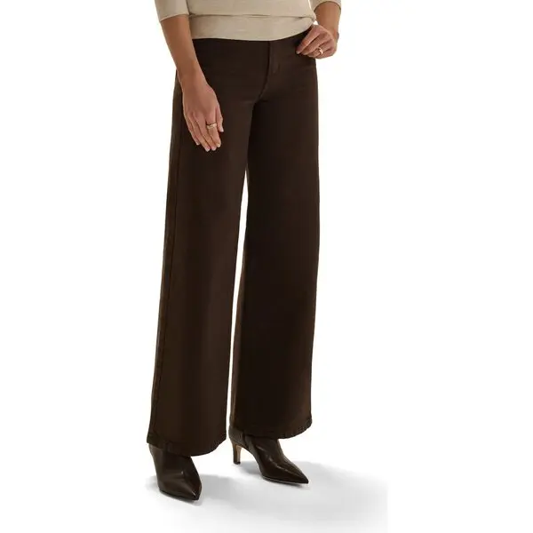 FAVORITE DAUGHTER The Mischa Wide Leg Jeans - Espresso