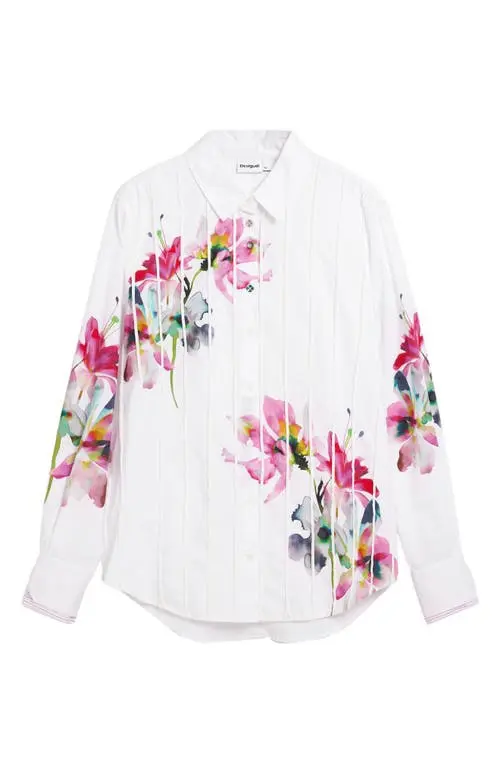Desigual Placement Print Button-up Shirt