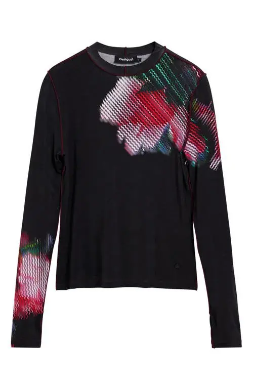 Desigual Floral Long-sleeve T-shirt