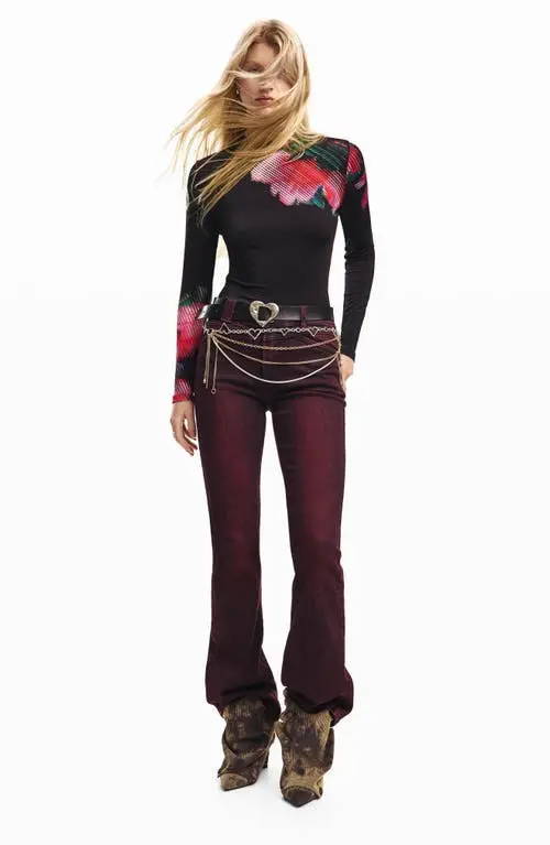 Desigual Floral Long-sleeve T-shirt