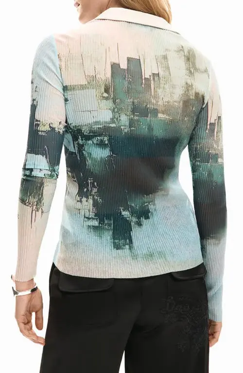 Desigual Ribbed Button-up Shirt