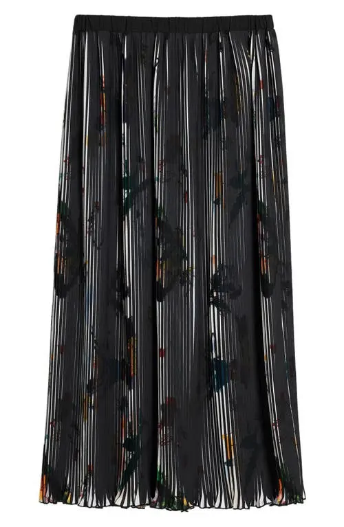 Desigual Plissé Midi Skirt