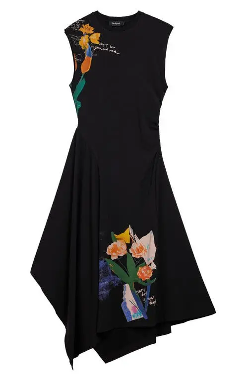 Desigual Asymmetric Sleeveless Dress
