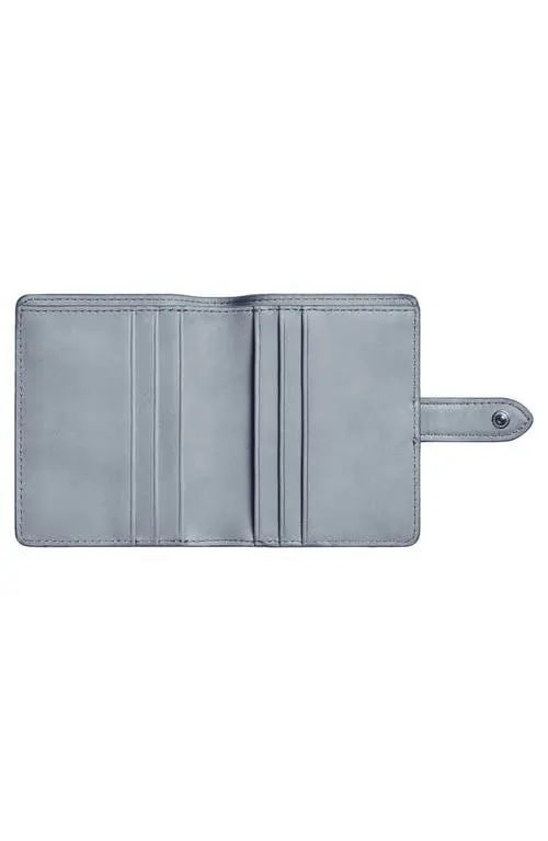 Shinola Small Leather Bifold Snap Wallet - Mist