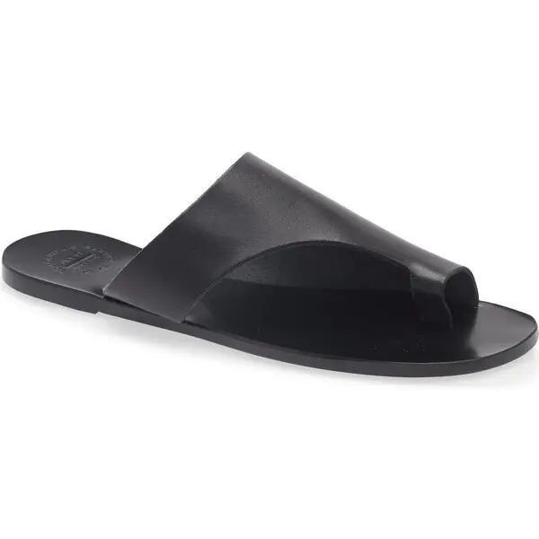 ATP ATELIER Rosa Toe Loop Sandal - Black