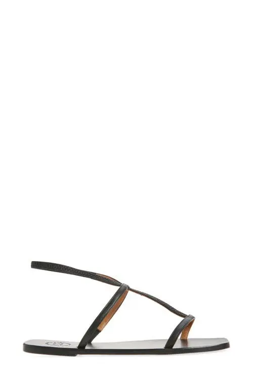 ATP ATELIER Delebbio Ankle Strap Sandal - Black