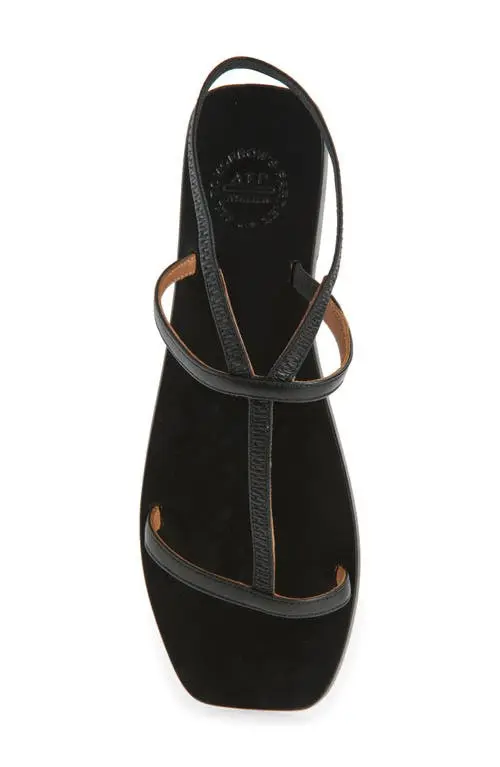 ATP ATELIER Delebbio Ankle Strap Sandal - Black