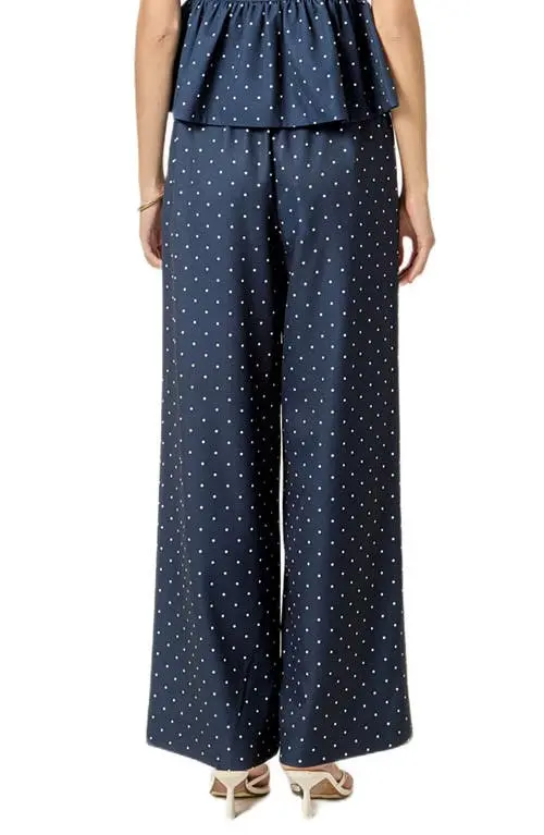 English Factory Polka Dot Wide Leg Pants