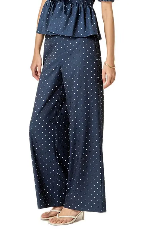 English Factory Polka Dot Wide Leg Pants