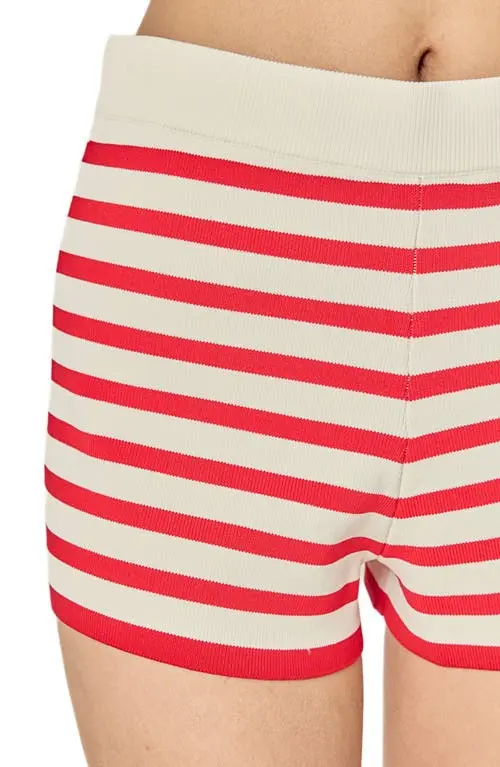 English Factory Striped Knit Shorts