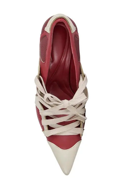 AZALEA WANG Firestring Pointed Toe Pump - Red Multi