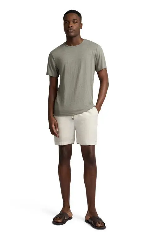 Onia Pigment Dye Linen Pull-on Short - Bone