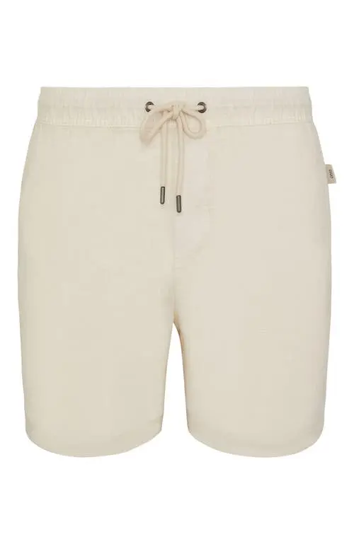 Onia Pigment Dye Linen Pull-on Short - Bone