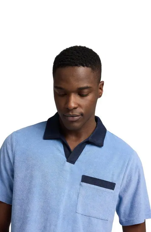 Onia Towel Terry Pocket Johnny Collar Polo