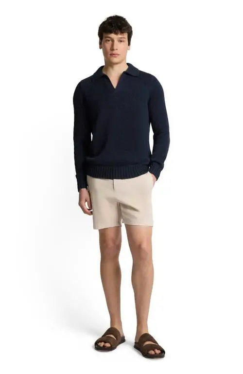 Onia Ultra Soft Cotton Johnny Polo - Midnight