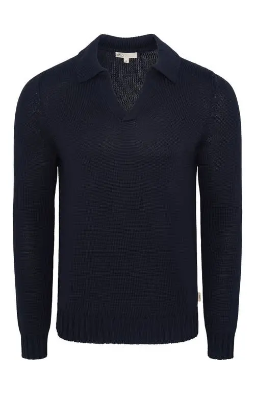 Onia Ultra Soft Cotton Johnny Polo - Midnight