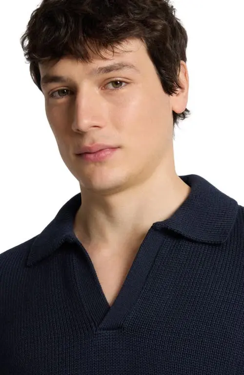Onia Ultra Soft Cotton Johnny Polo - Midnight