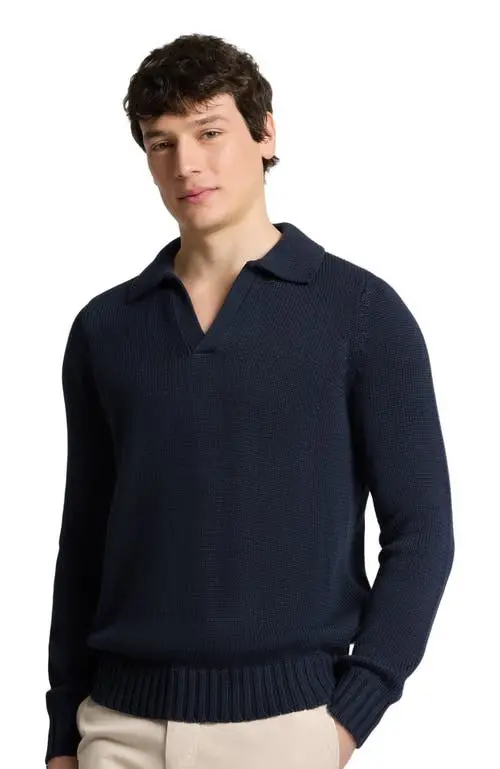 Onia Ultra Soft Cotton Johnny Polo - Midnight