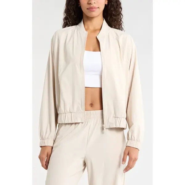 Zella Atlas Bomber Jacket - Moonbeam