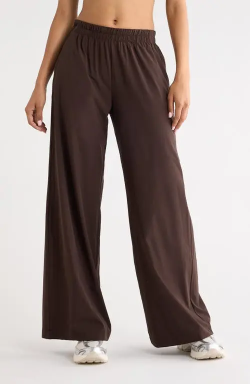Zella Atlas Wide Leg Pants - Brown Mole