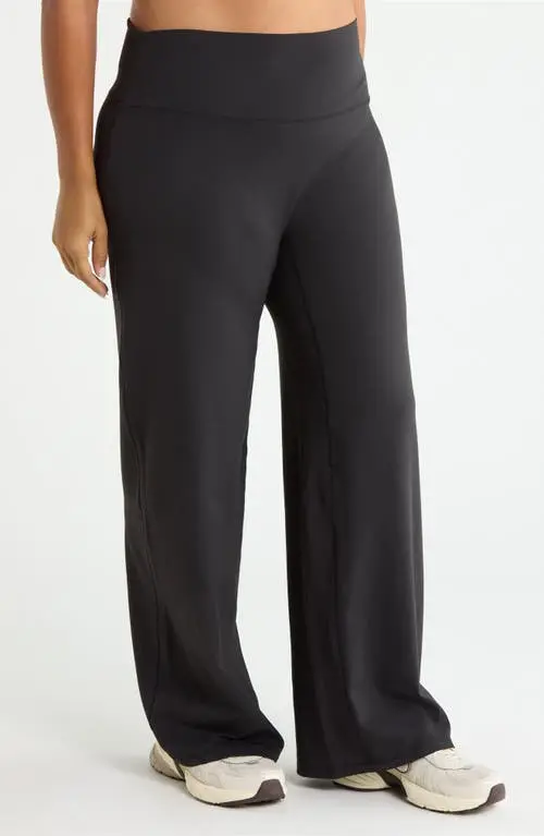 Zella Zen High Waist Wide Leg Pants - Black