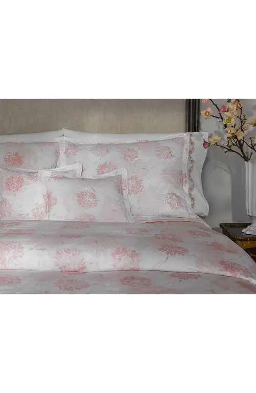 MATOUK Chrysanthemum 500 Thread Count Fitted Sheet - Blush
