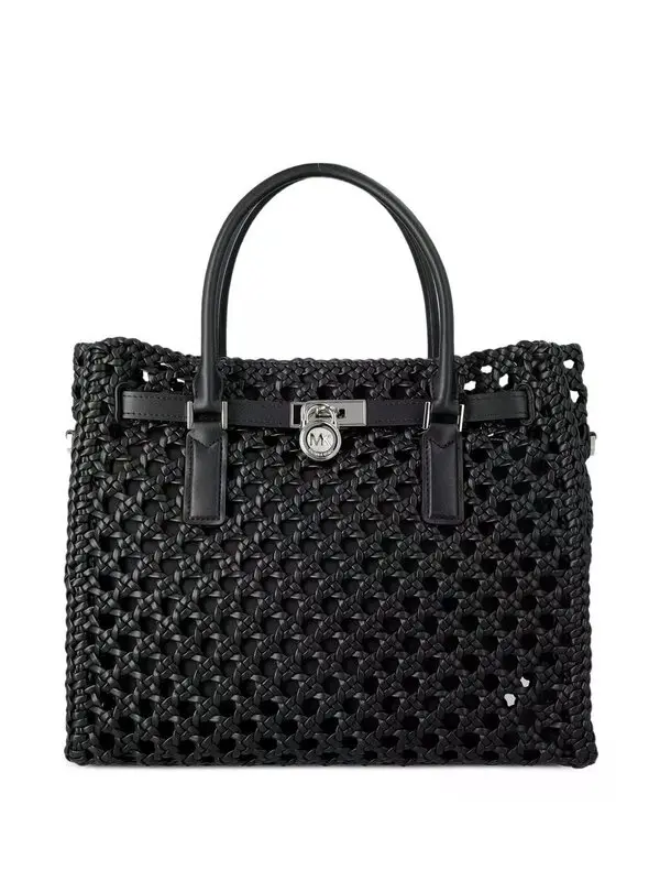 Michael Kors Woven Padlock Tote Bag