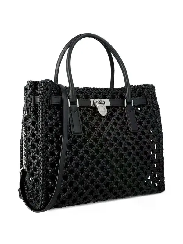 Michael Kors Woven Padlock Tote Bag