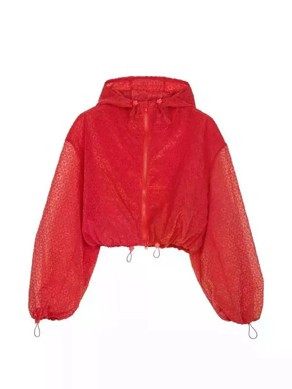Cecilie Bahnsen Aisha Hooded Jacket - Red