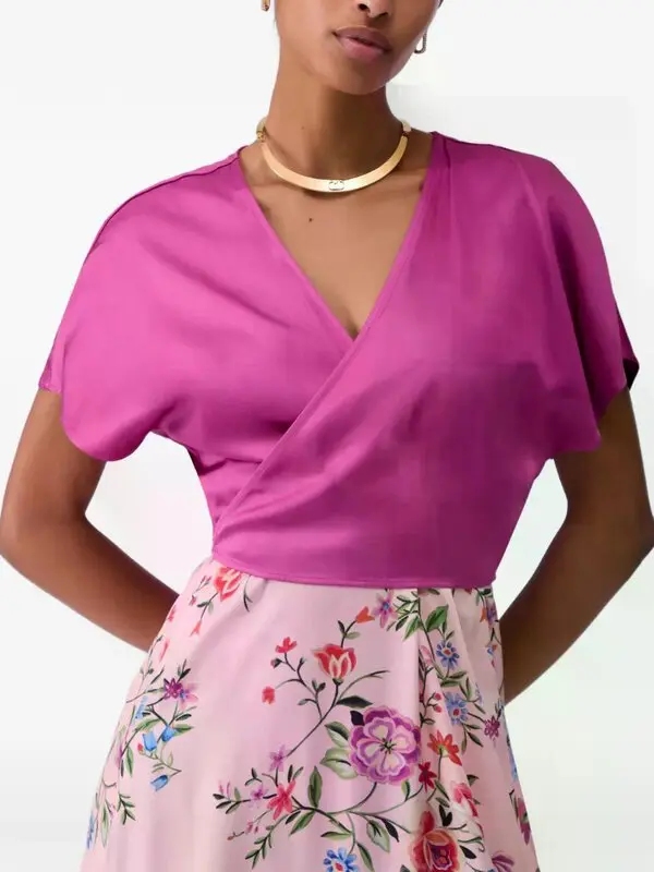 Liu Jo Satin Wrap-cut Top