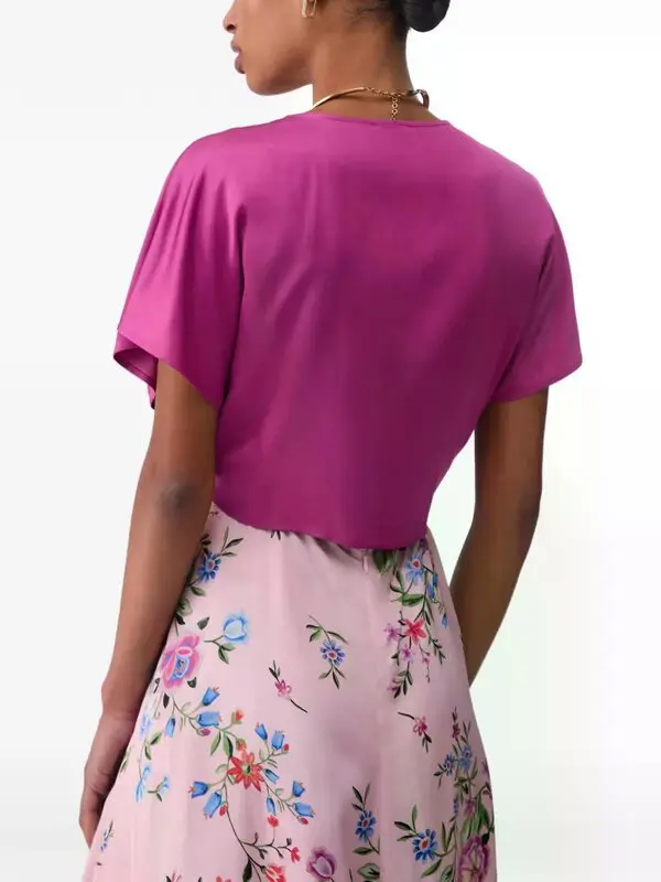 Liu Jo Satin Wrap-cut Top