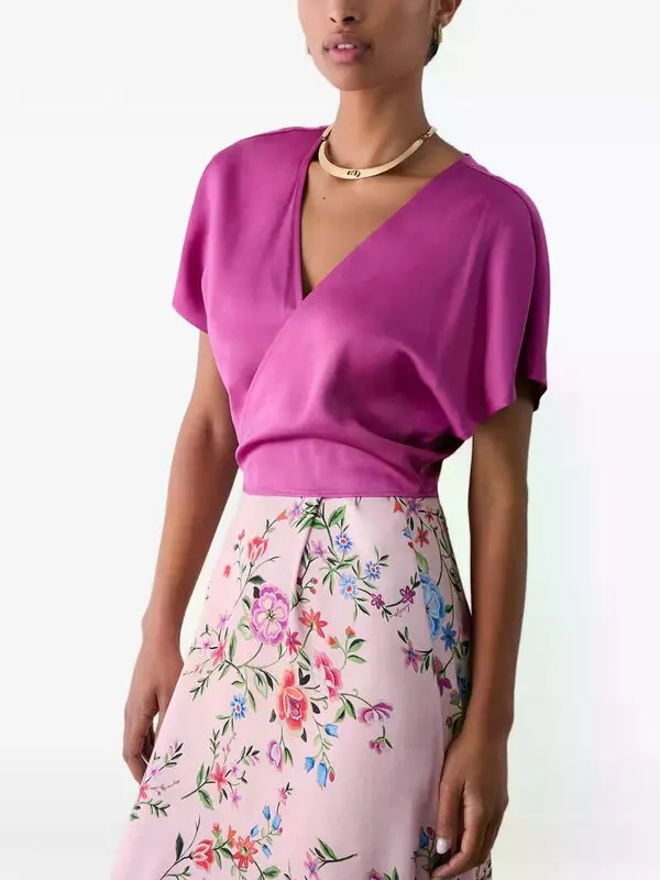Liu Jo Satin Wrap-cut Top