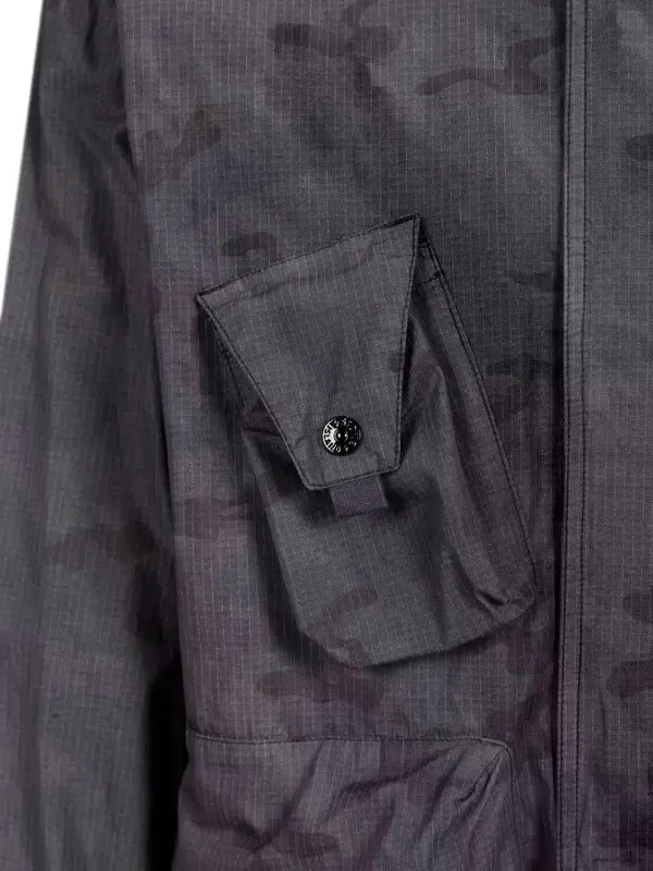 Stone Island Ripstop Camouflage Jacket - Grey