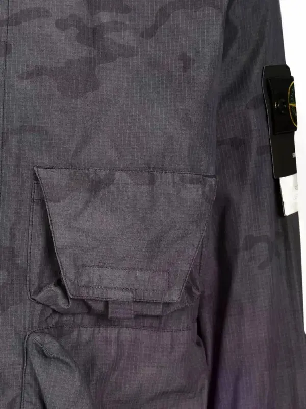 Stone Island Ripstop Camouflage Jacket - Grey