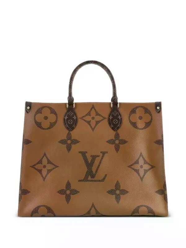 LOUIS VUITTON Onthego Reverse Monogram Giant Gm Tote Bag - Brown