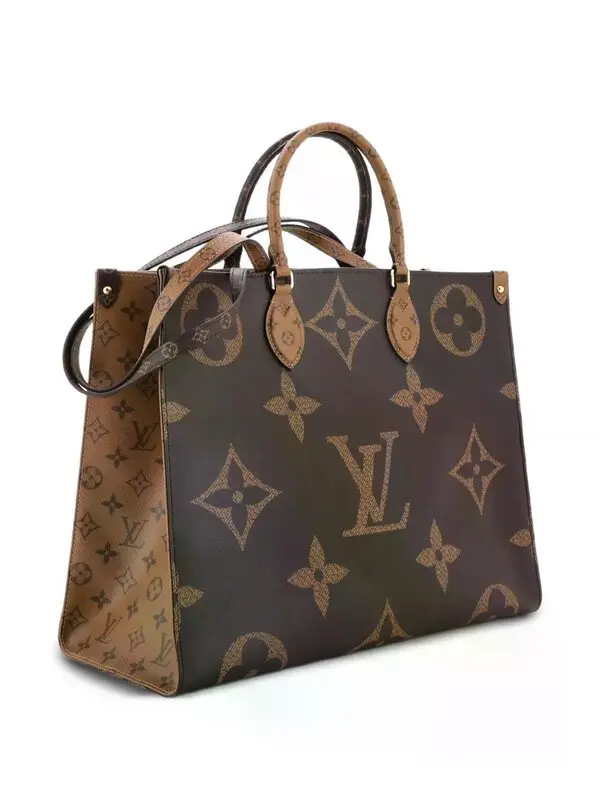 LOUIS VUITTON Onthego Reverse Monogram Giant Gm Tote Bag - Brown