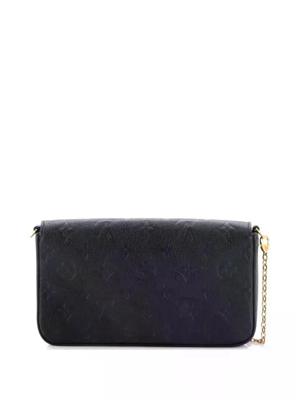 LOUIS VUITTON Felicie Pochette Monogram Empreinte Leather - Black