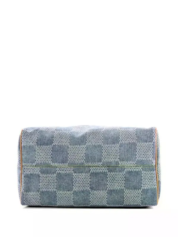LOUIS VUITTON Speedy Bandouliere 40 Damier 3d Denim Shoulder Bag - Blue